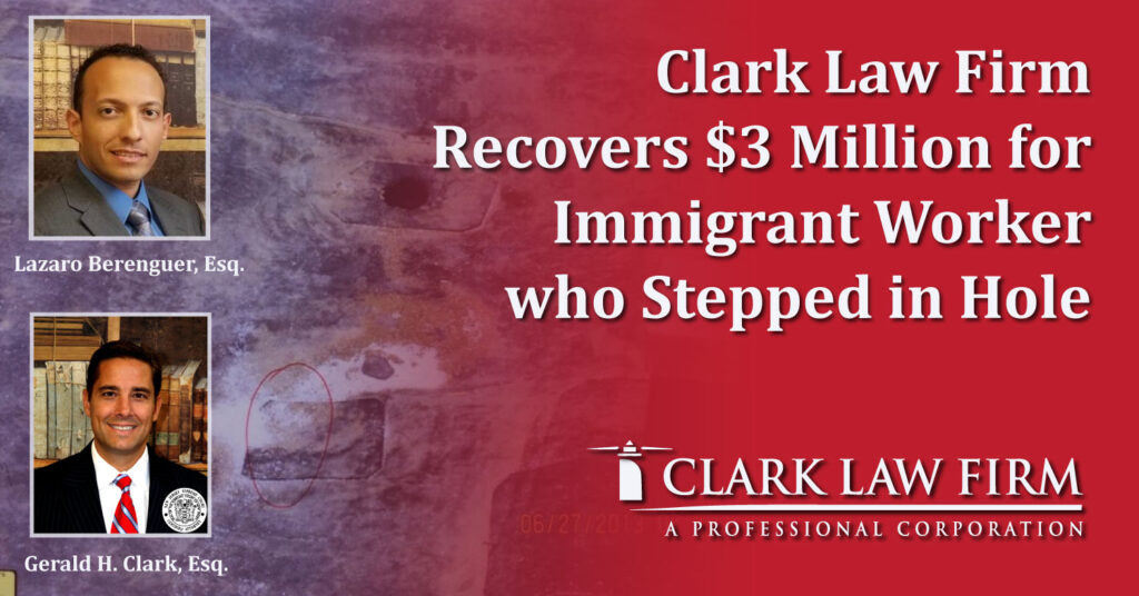 $3M Union Worker Construction Injury | Clark Law Firm, PC